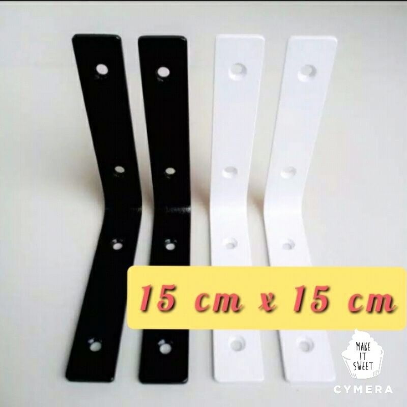 Jual strip plat L plat besi ambalan tempel dinding 15x15 | Shopee Indonesia