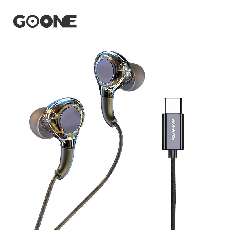 Jual GOONE RM670 Wired Type C Gaming Super Bass USB C Stereo Original ...