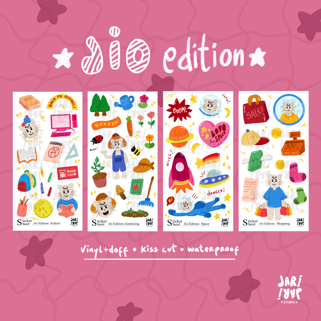 Jual JARI JARI Jio Edition Sticker Sheet / Stiker Kiss Cut | Shopee ...