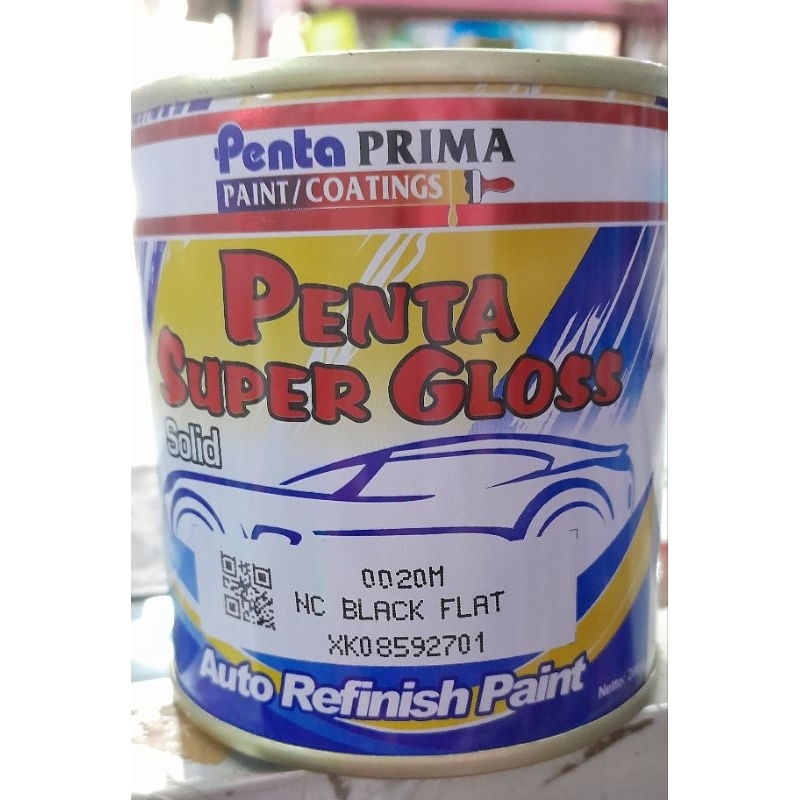 Jual CAT PENTA DUCO PENTA SUPER GLOSS HITAM DOF 200CC,1KG | Shopee ...