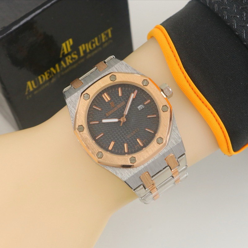 Jual JAM TANGAN AP COWOK TANGGAL AKTIF RANTAI STAINLESS | Shopee Indonesia