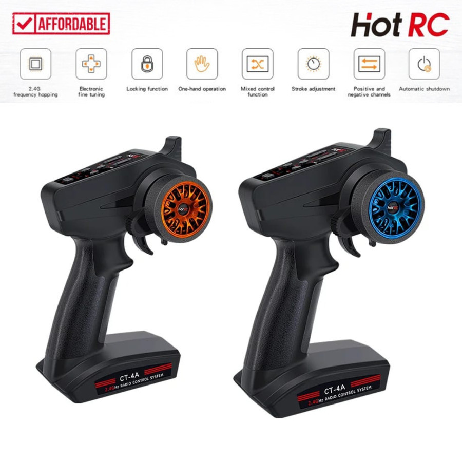 Jual Remote Remot Hotrc CT-4A 4-9V 2.4GHz 4CH Transmitter Rc Car With ...