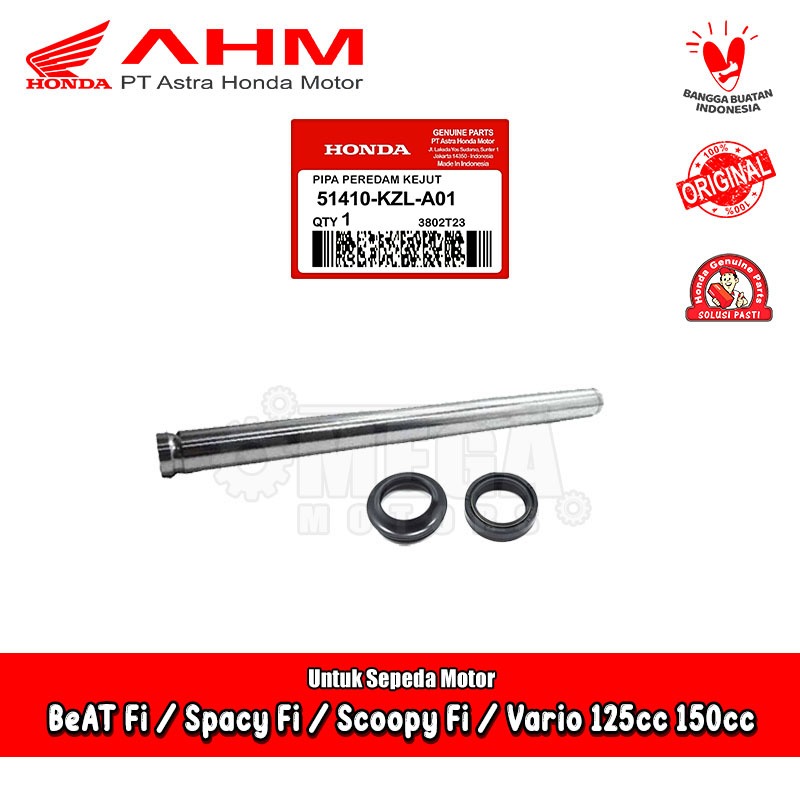 Jual Pipa As Bambu Shock Depan Honda BeAT Scoopy Spacy Vario 125 150 Fi ...