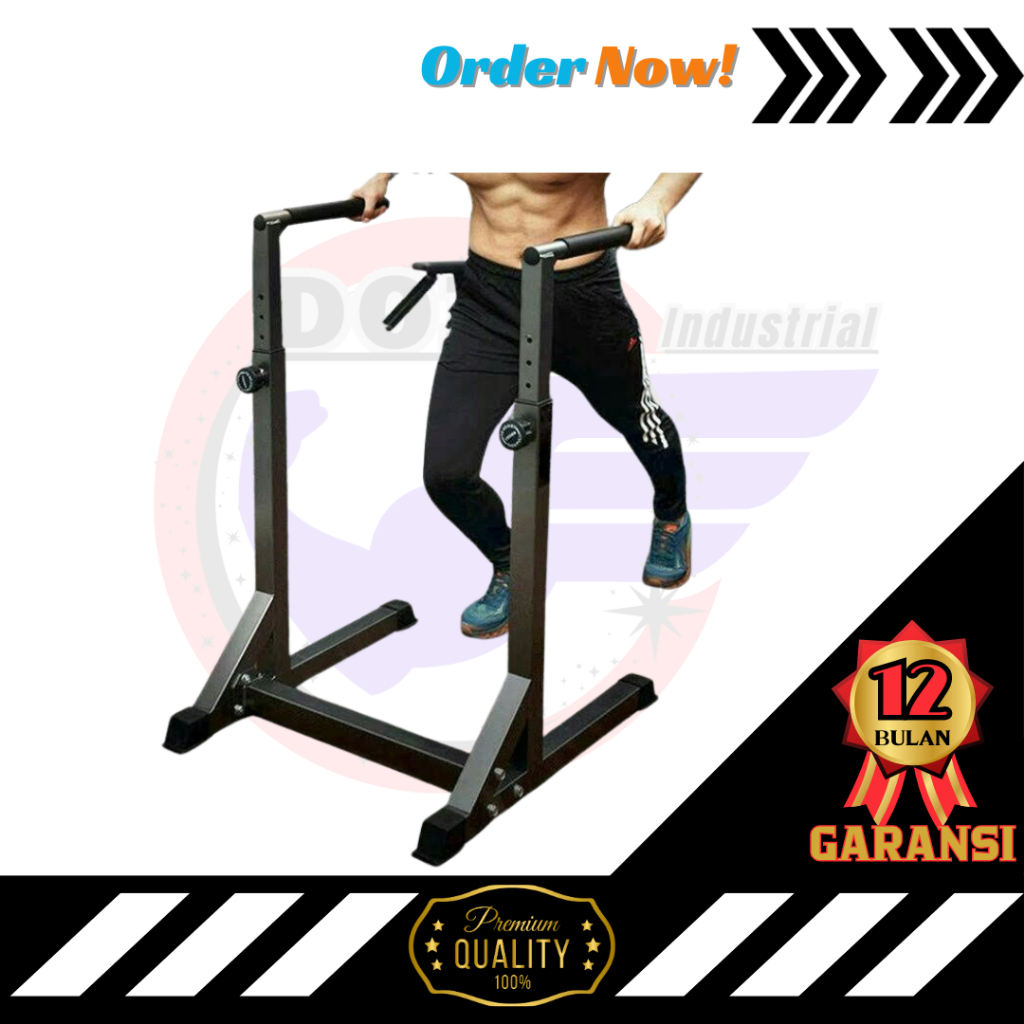 Jual Dip Station Stand Chest Tricep Exercise Workout Station Pull-up ...