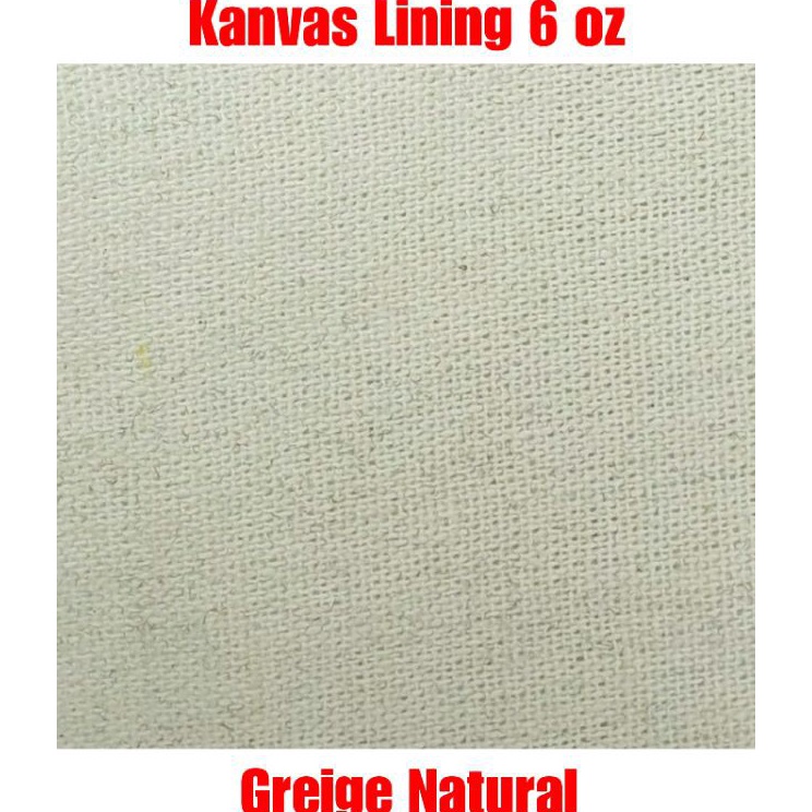 Jual Baru Irit 1 Meter Kain Kanvas Lining Greige tebal 6 oz 1 cm x 12 ...