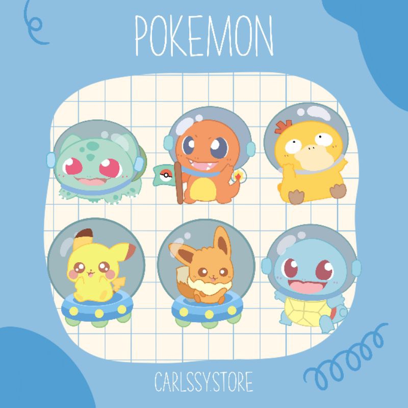 Jual Sticker Nama Custom - Pokemon | Shopee Indonesia