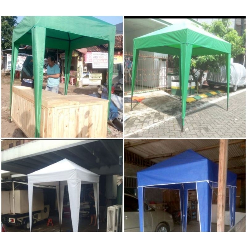 Jual Tenda jualan 1,5x1,5 Tenda Stand Peneduh Jualan PKL/Tenda Pameran ...