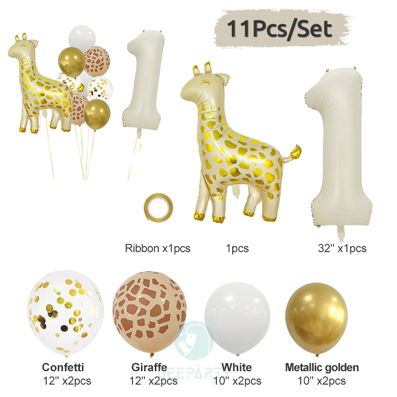 Jual Paket Balon Set Angka Animal Jungle Latex Motif Hewan Binatang 30 ...