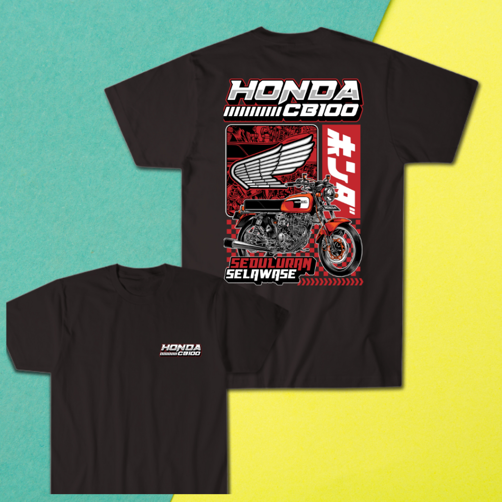 Jual Baju Kaos Anak MOTOR CB 100 MERAH/ baju anak laki laki / bisa reques gambar dan nama ...