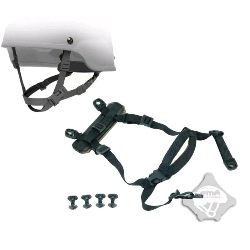 Jual FMA suspension system chin strap tali helm tactical fast helmet ...
