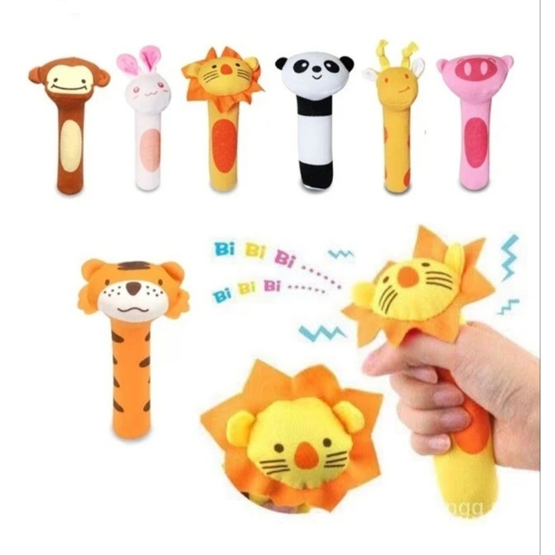 Jual Mainan Rattle Stick Animal Ktg/ Cit-Cit animal Ktg | Shopee Indonesia