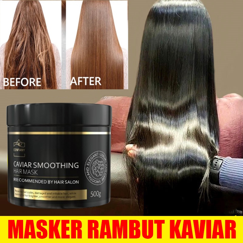 Jual BPOM isi 500g Krim Pelurus Rambut Masker Rambut Kaviar Hair Mask ...