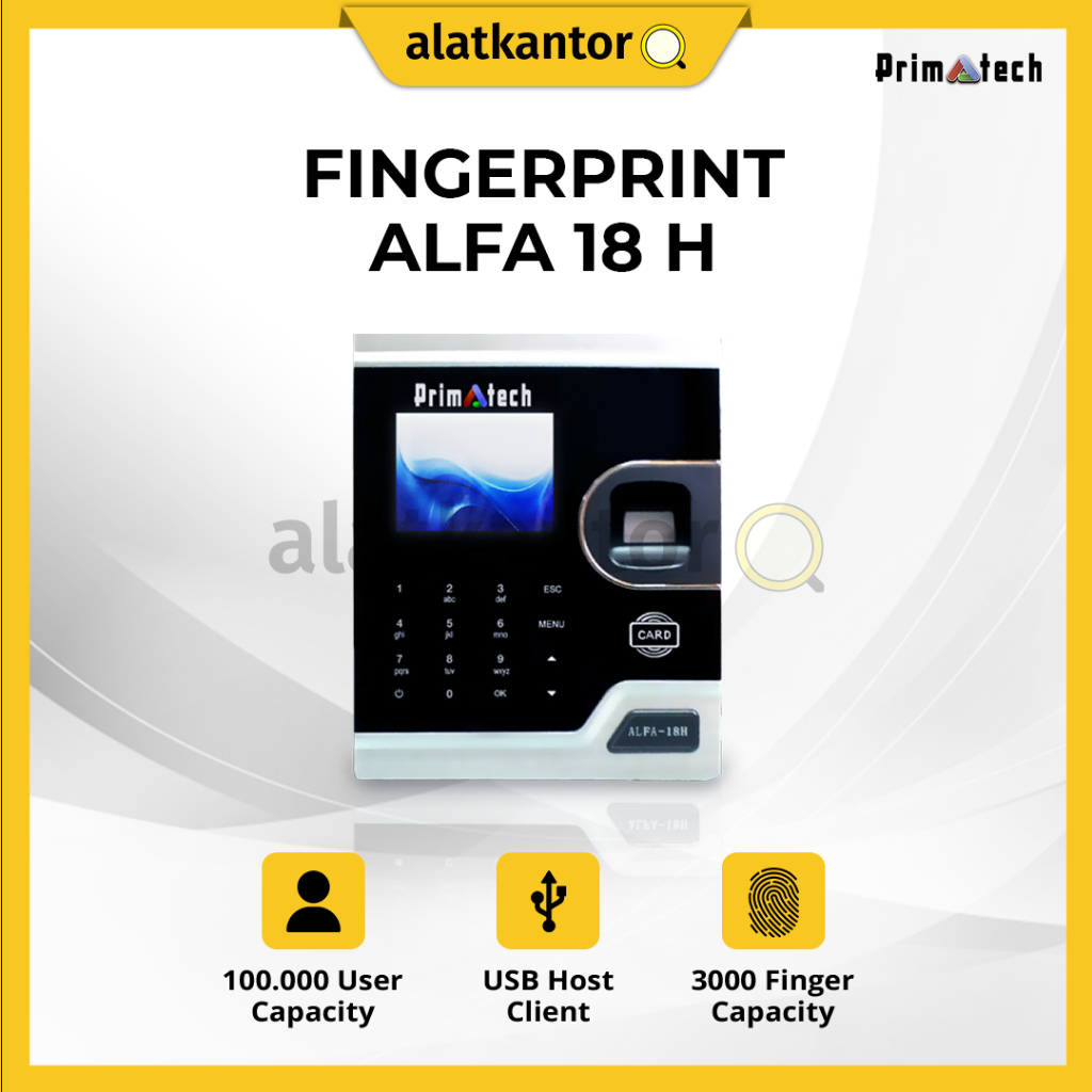 Jual Fingerprint Primatech Alfa 18 H | Shopee Indonesia