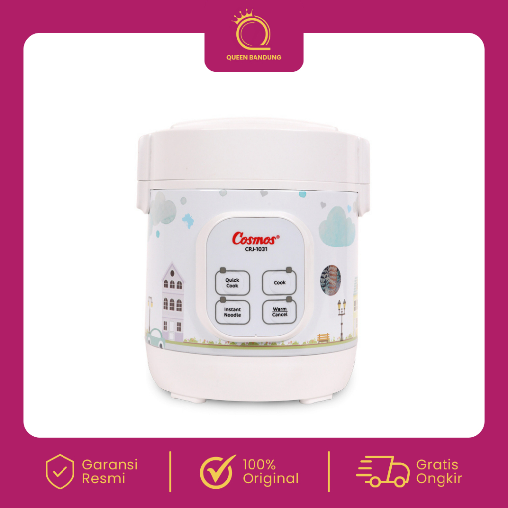 Jual Cosmos Rice Cooker Digital Mini Travel 4in1 0.3 Liter CRJ-1031 ...