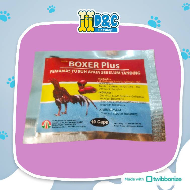 Jual BOXER PLUS 10 CAPSUL - VITAMIN PEMANAS TUBUH AYAM ADUAN SEBELUM TANDING | Shopee Indonesia