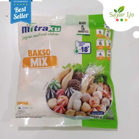 Jual MITRAKU Bakso MIX 250 Gram / Pack Fresh Frozen Meat Ball Baso ...