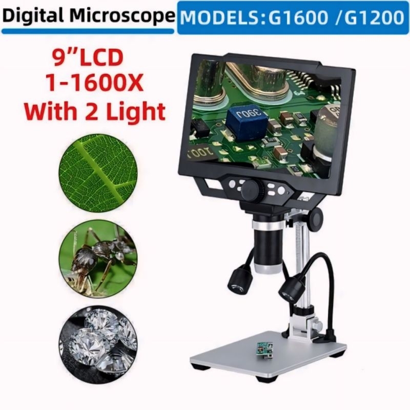 Jual Mikroskop Digital 1600X 1200X 12MP Microscope Sevis Elektronik ...