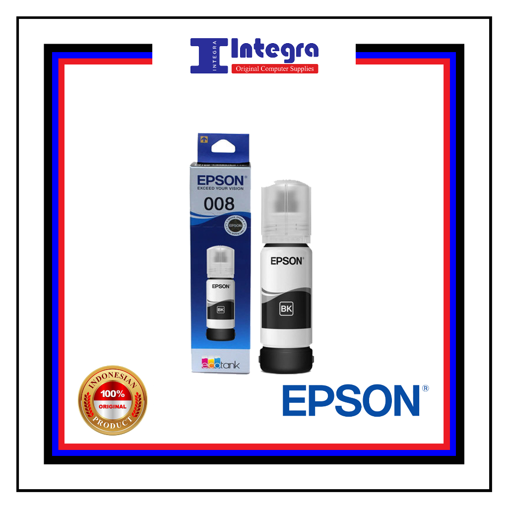Jual Tinta Epson 008 T06G Original Black Cyan Magenta Yellow Printer ...