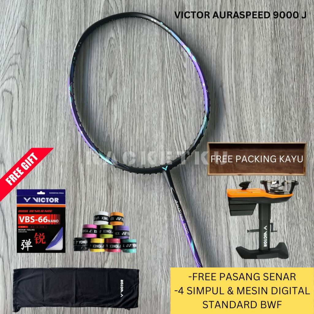 Jual Raket Badminton VICTOR AURASPEED 9000 J ORIGINAL | Shopee Indonesia