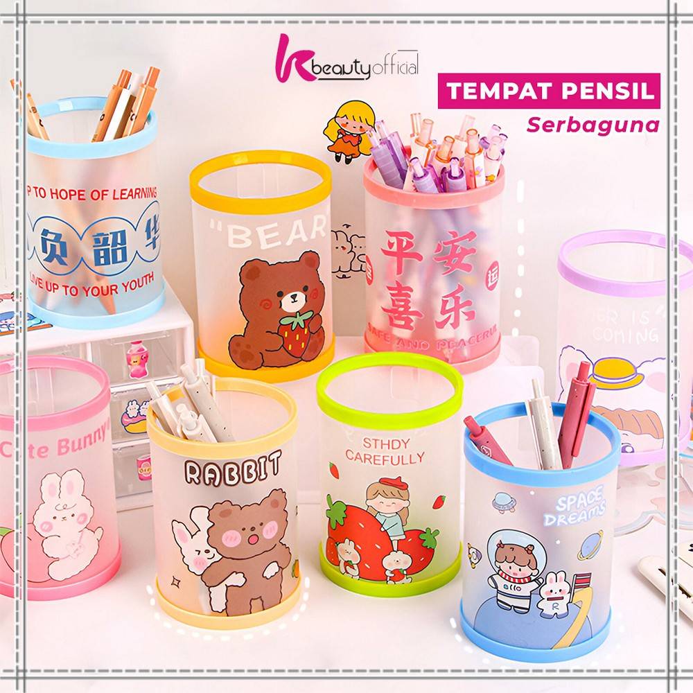 Jual KB-A84 Tempat Pensil Karakter Meja Lucu / Tempat Kotak Pensil ...