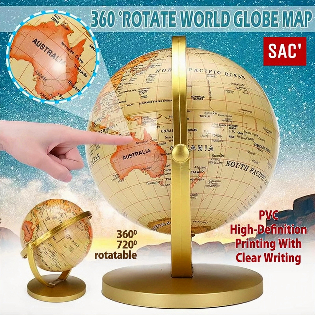 Jual Dudukan Layar Globe Miniatur Dekorasi Atlas Globe Ukuran Kecil ...