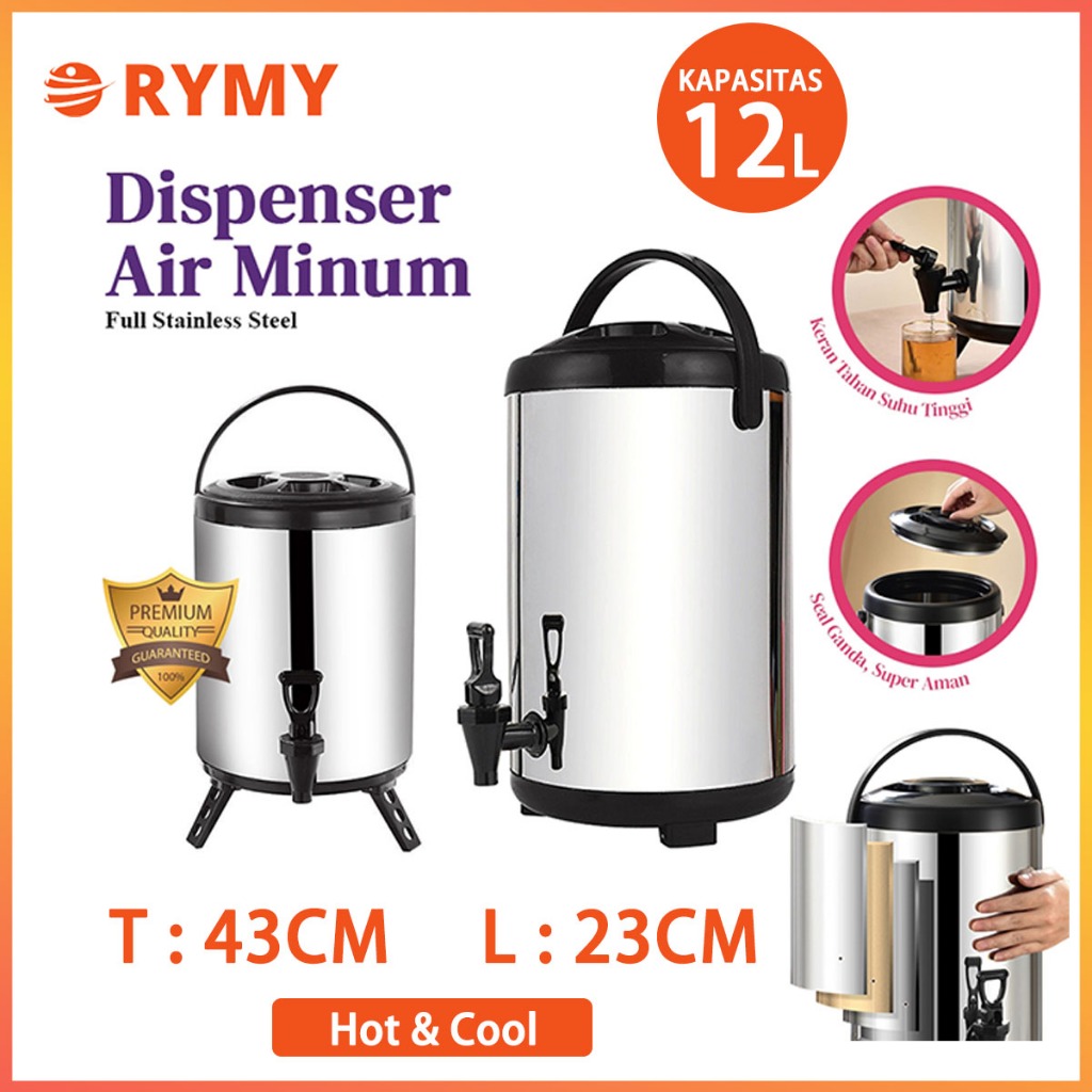 Jual Omicko Termos Air Milk Tea Bucket Water 12 Liter /Dispenser ...