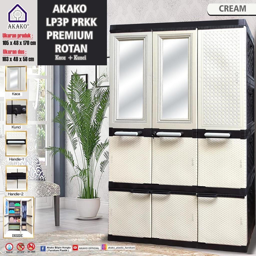 Jual Lemari Pakaian Baju Plastik LP3P SUPER JUMBO BESAR Akako ELITE 3 ...