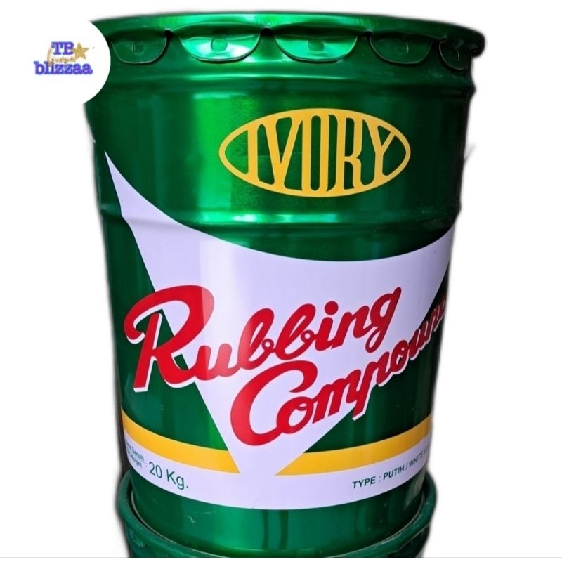 Jual Rubbing Compound Ivory 20kg Pail Putih Halus Kompon Ivory 20kg Pel ...