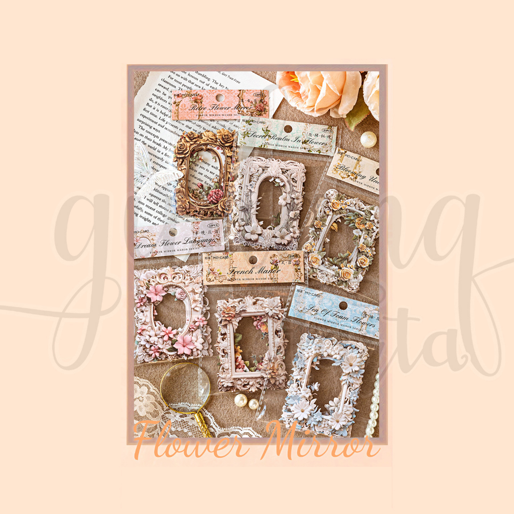 Jual Frame Vintage Retro Mirror Notes Model Bingkai Foto Unik DIY ...
