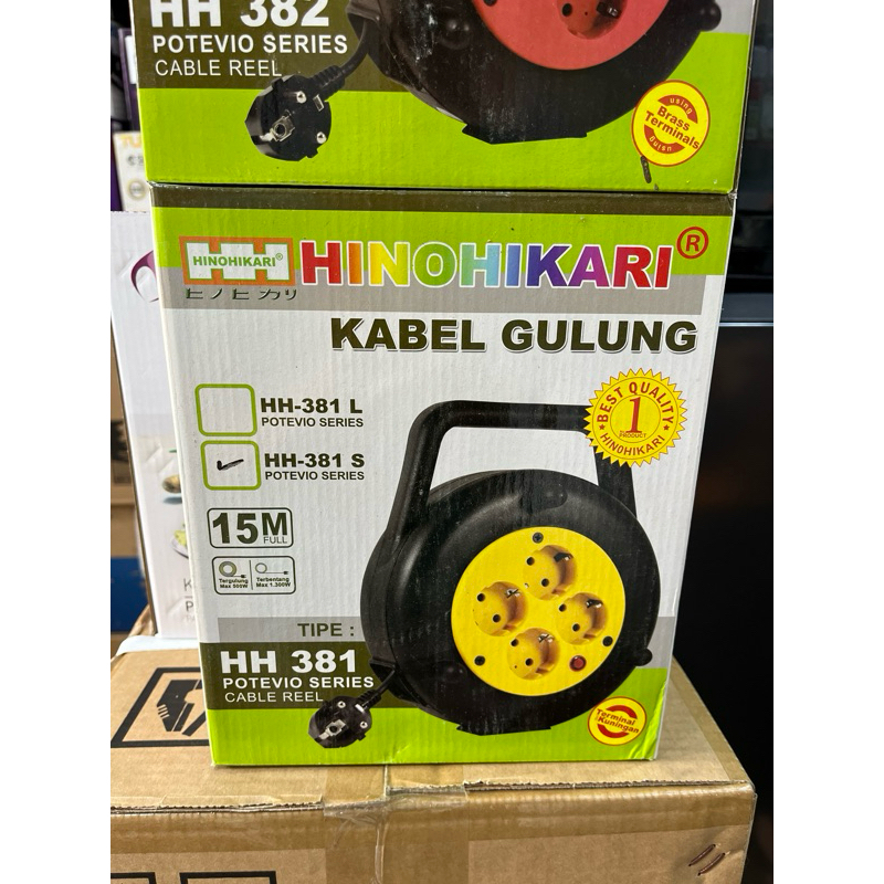 Jual ROLL KABEL HINOHIKARI 15 METER SAKLAR ON OFF - KABEL ROLL 15 METER ...