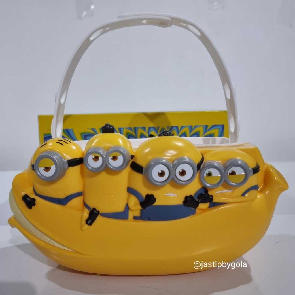 Jual Minions Tray Mcd Happy Meal Popcorn Bucket Limited Rise Of Gru ...