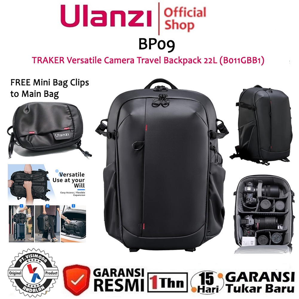 Jual Ulanzi BP09 22L Tracker Versatile Camera Backpack (B011GBB1) | Shopee Indonesia