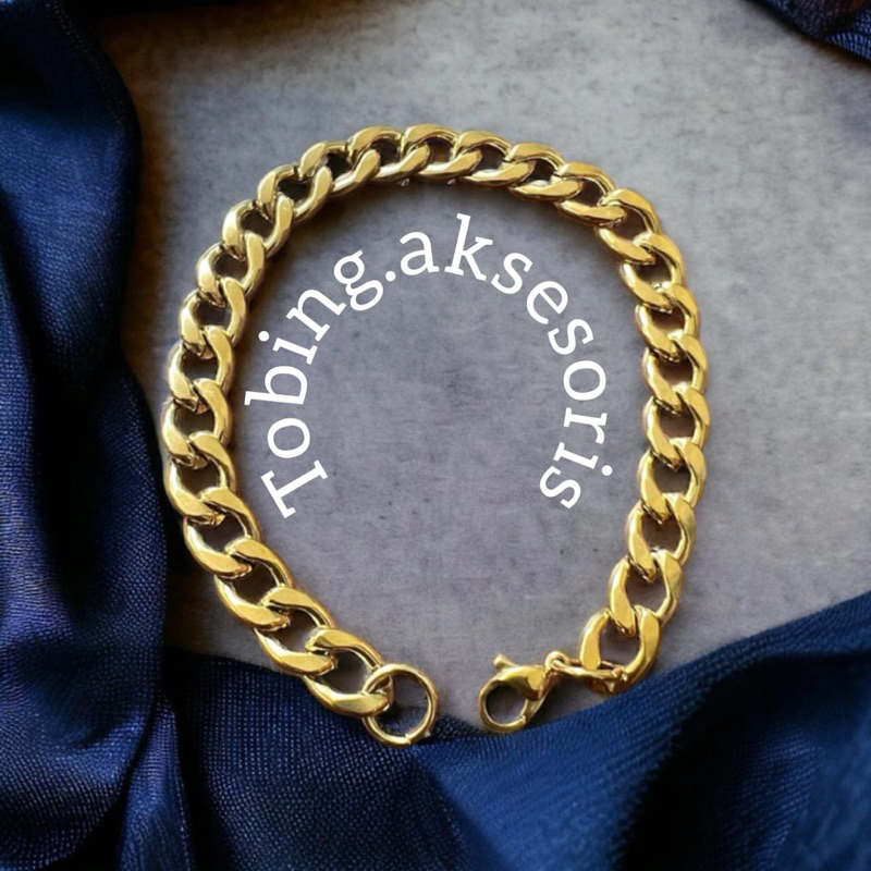 Jual Gelang Titanium Model rantai hiphop Trend Fashion kualitas ...