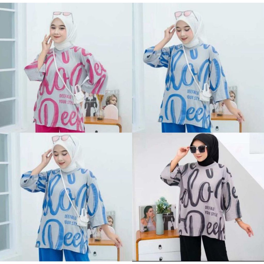 Jual ATASAN OVERSIZE WANITA KAOS OVERSIZE DEFFALO BAJU OVERSIZE WANITA ...