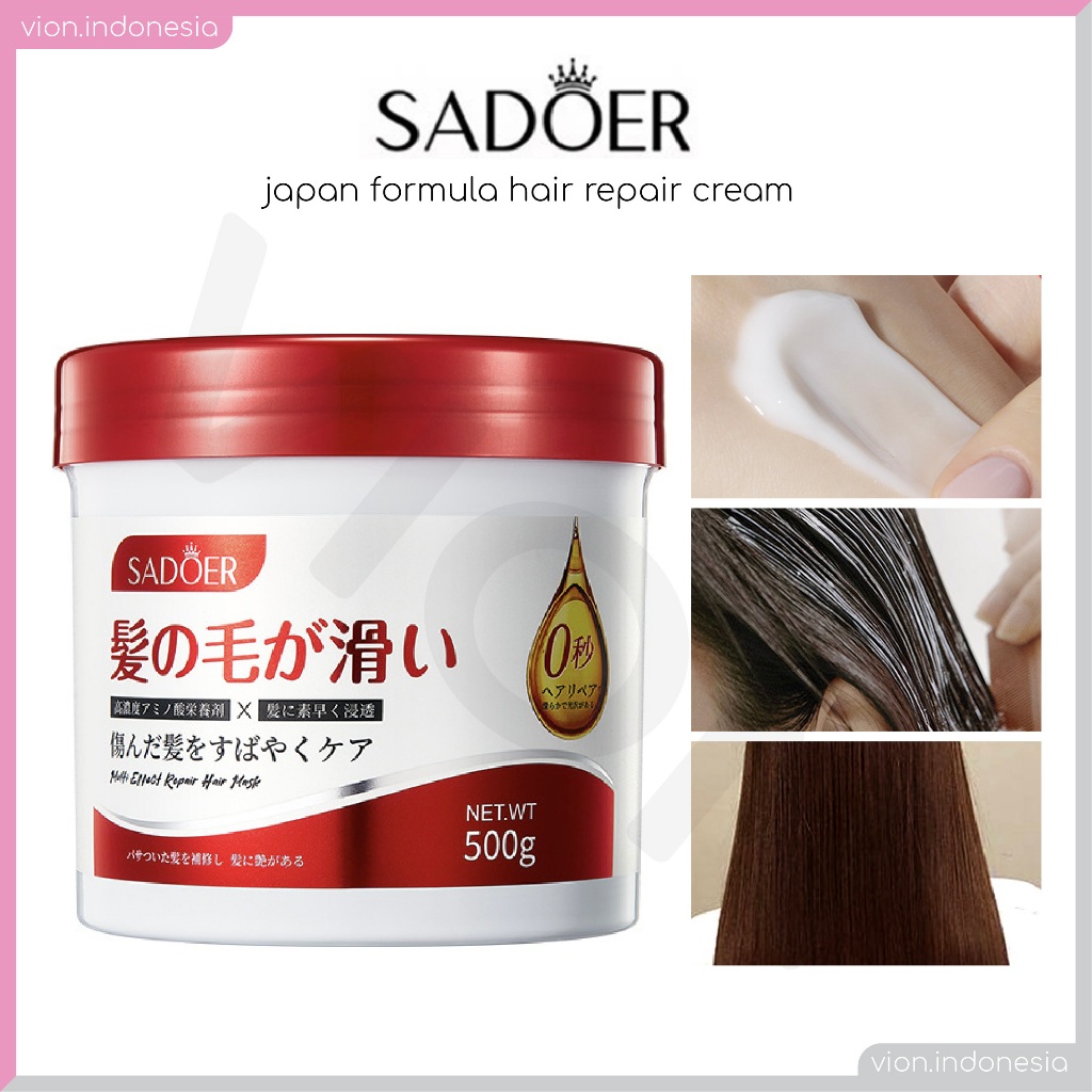 Jual SADOER Japan Formula Hair Mask Repair Cream Menutrisi Rambut ...