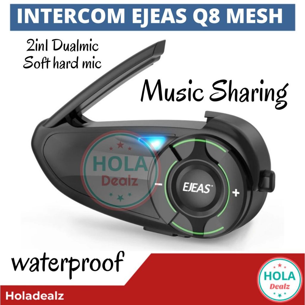 Jual MESH INTERCOM EJEAS Q8 BLUETOOTH HELM HEADSET EJEAS Q8 MESH ...