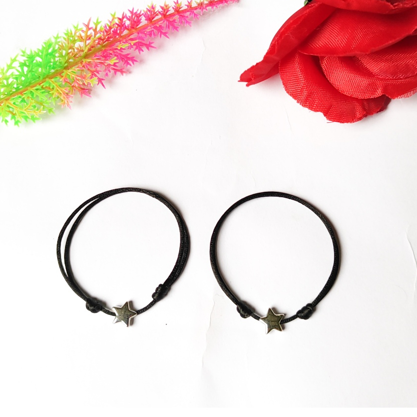 Jual Gelang Couple Bintang Silver (sudah dapat 2 gelang) | Shopee Indonesia