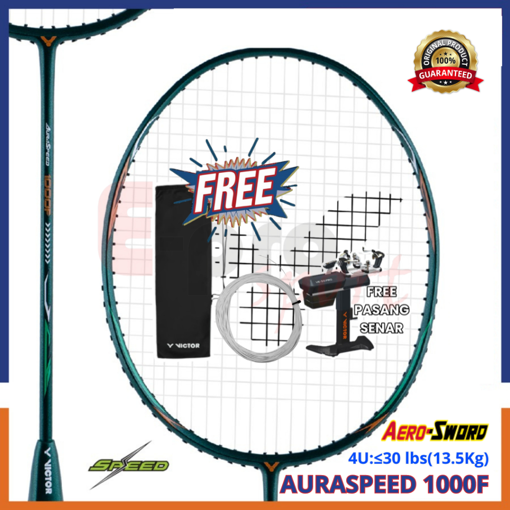 Jual Raket Badminton Victor Auraspeed 1000 F Auraspeed 1000F ARS1000F ARS 1000 F Original ...