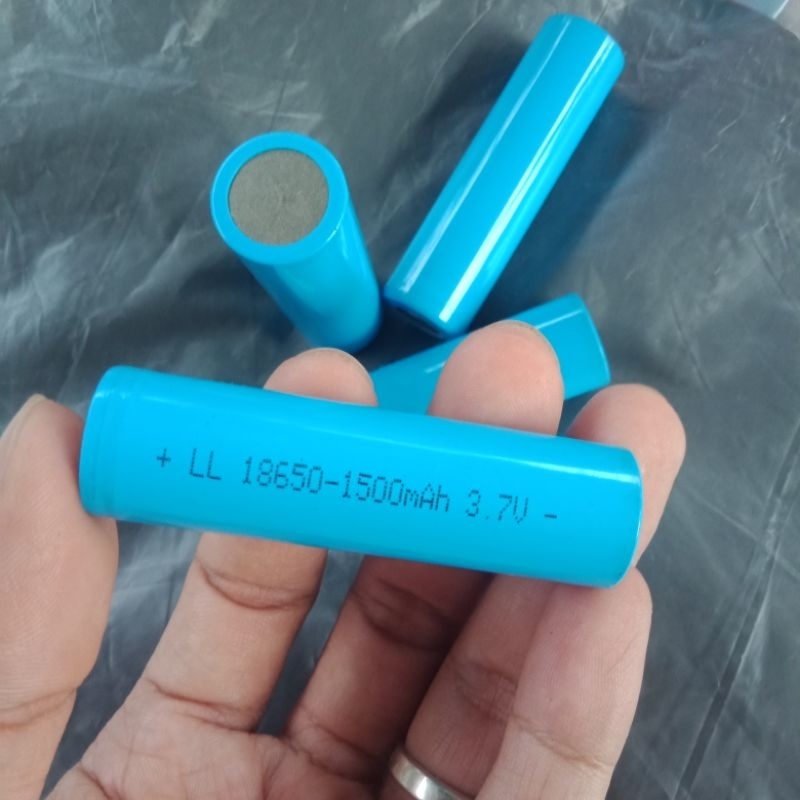 Jual Baterai / Battery Cas 18650 Baru Kapasitas Real 1500mAh 2000mAh ...