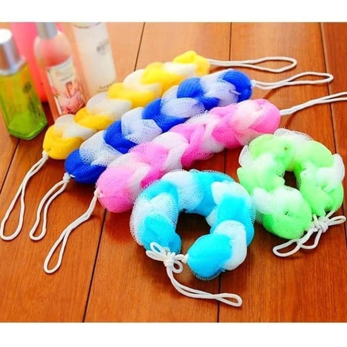 Jual LIOLIO Spons Mandi Panjang Spon Mandi Kepang Shower Puff Bath ...