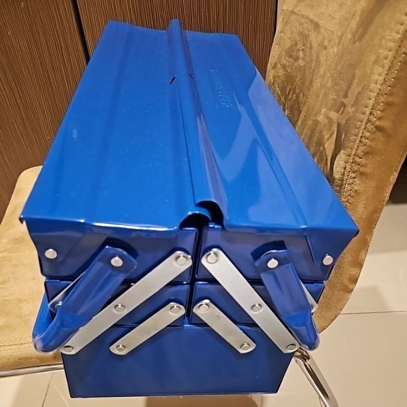 Jual Kenmaster Tool Box Besi / kaleng 3 susun / Kenmaster / toolbox ...