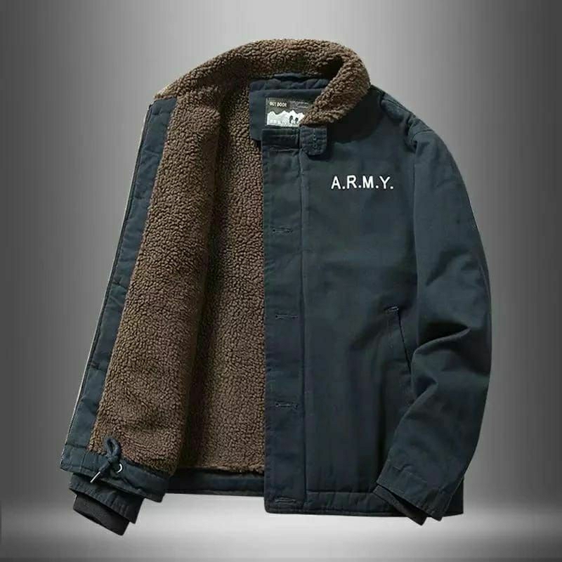 Jual Jaket Bomber Pria Jaket Bulu Tebal Jaket Mantel Musim Dingin ...