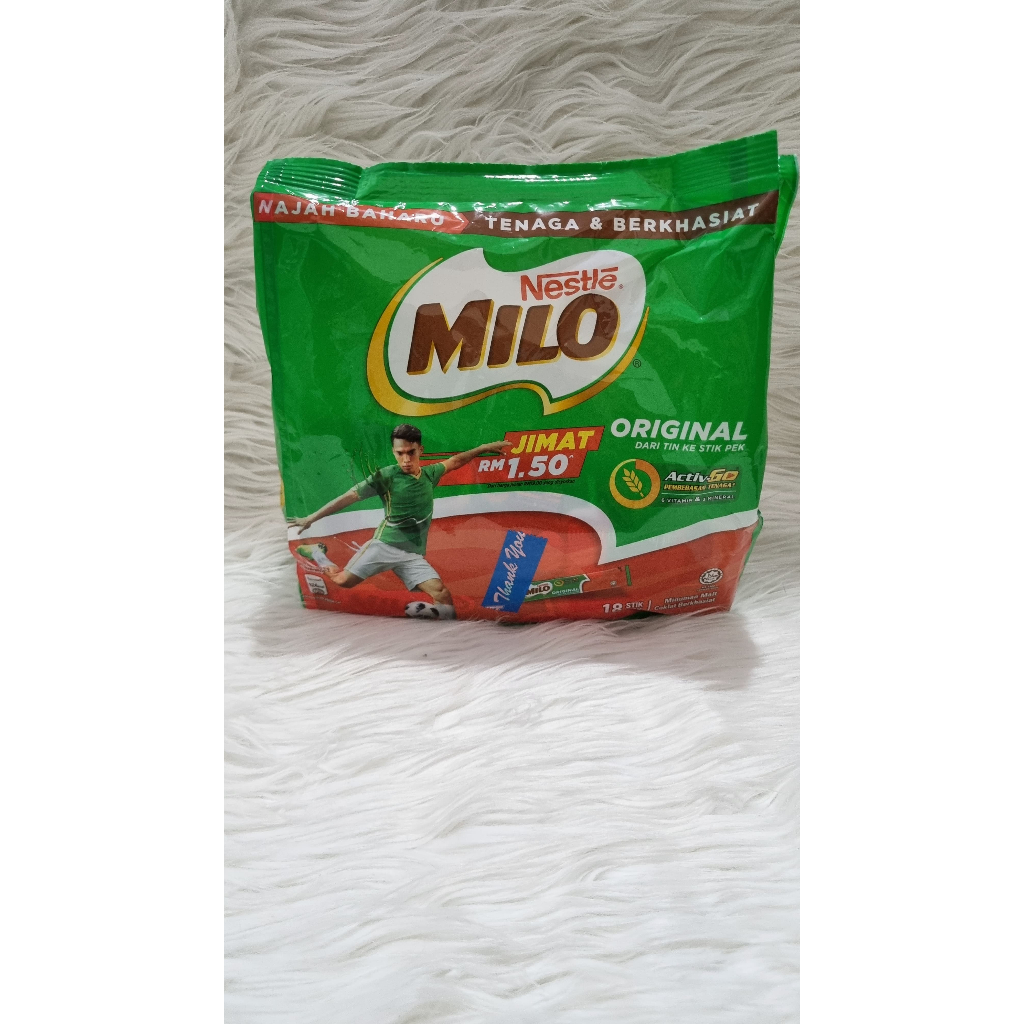 Jual Nestle Milo Drink Activ Go Original 18 Stick Susu Malaysia Import ...