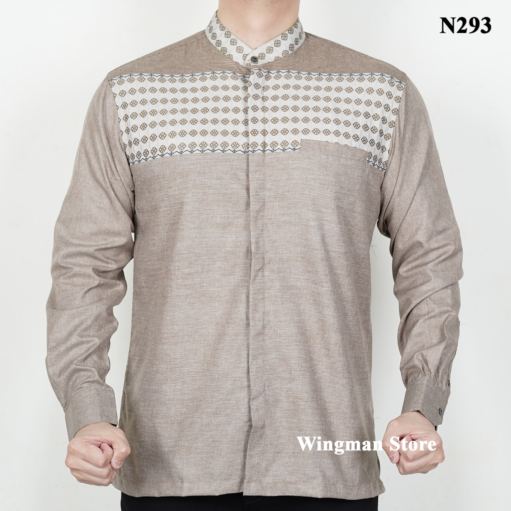 Jual Baju Koko Muslim Pria Songket Lengkap Lengan Panjang | Shopee ...