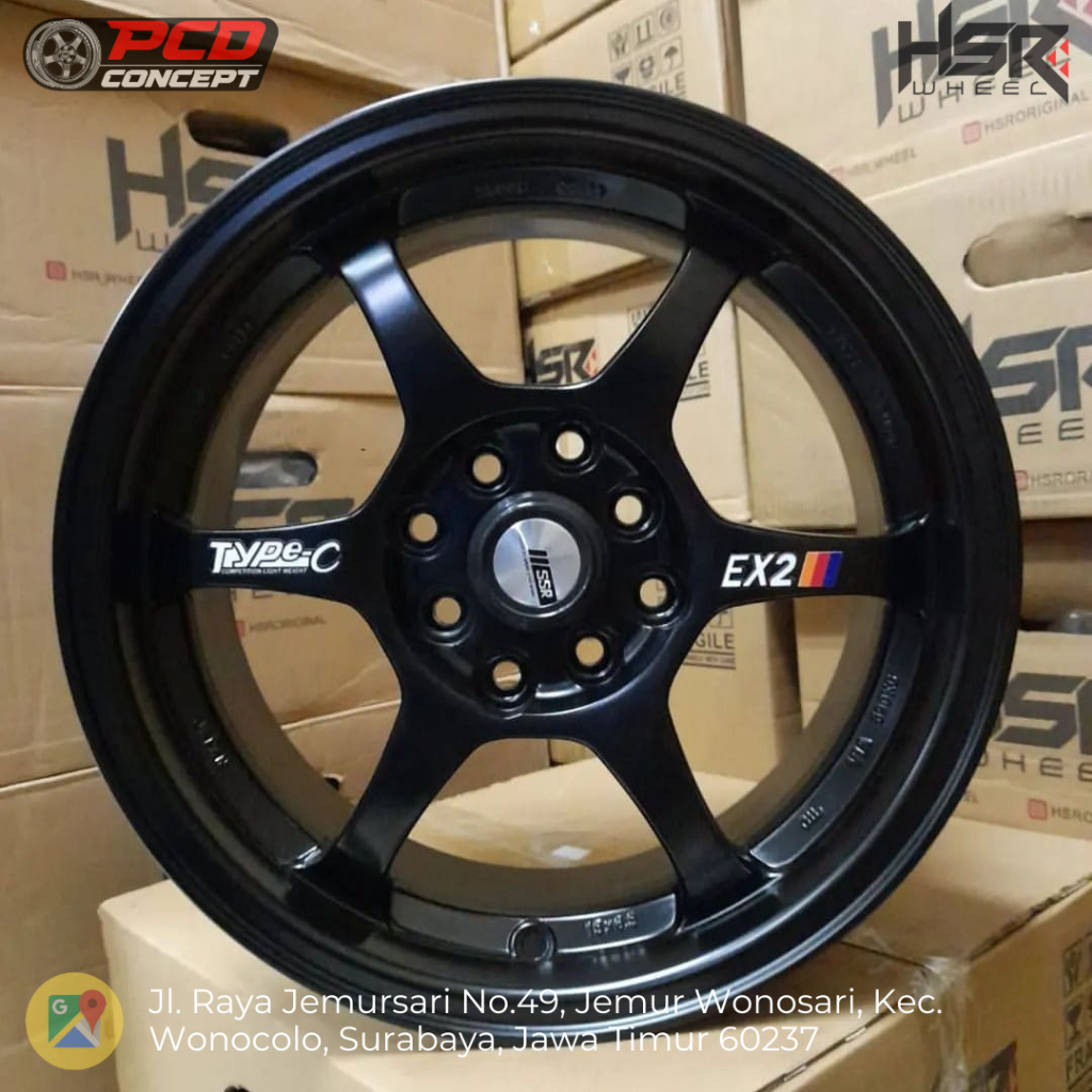 Jual velg ssr type c r15 lokal velg racing mobil ssr type c ring 15 | Shopee Indonesia