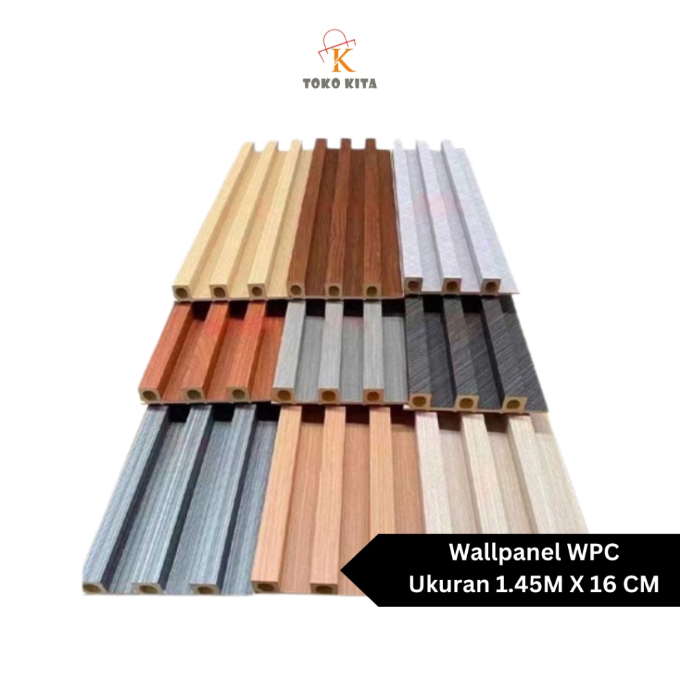 Jual Harga Grosir Wood Panel WPC Wall Panel PVC Kisi Kisi Tembok ...