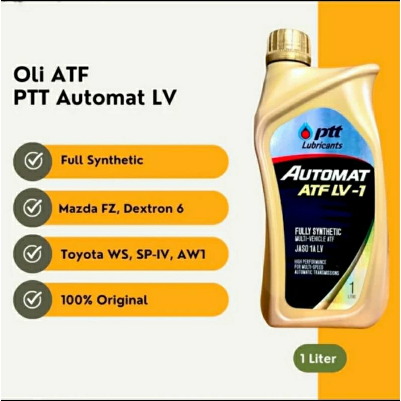Jual PTT Automat ATF LV1/LV-1 Oli Transmisi Matic/Matik Power Steering MV Multi Vehicle Fully ...