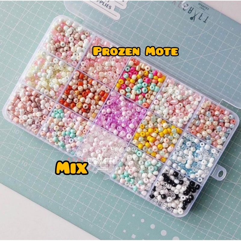 Jual Set Manik Manik DIY / Manik Pasir Mix Aesthetic Lengkap Set 1 Box ...