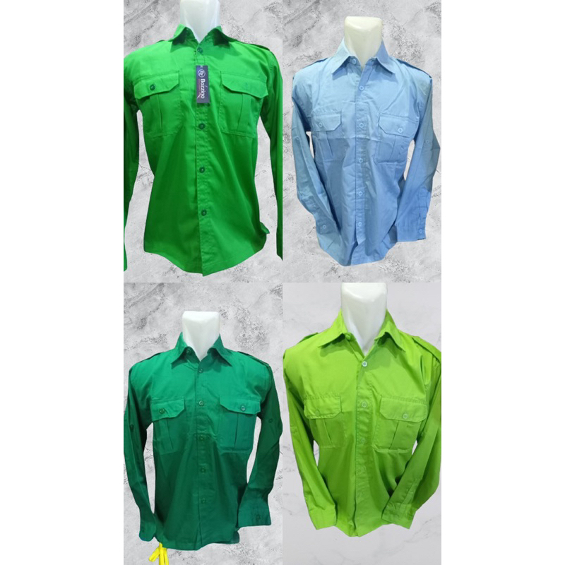 Jual Kemeja PDH/Seragam PNS/Seragam Polos Lengan Panjang/Kemeja Polos ...