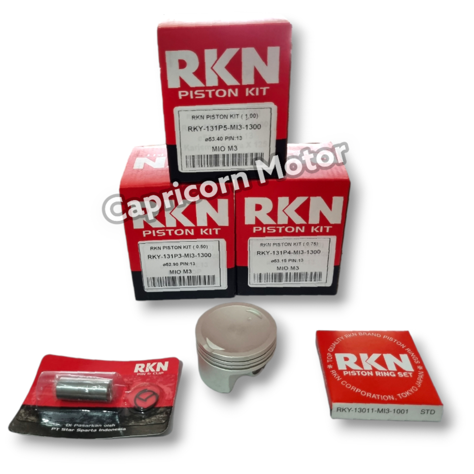 Jual Piston Kit MIO M3 125 RKN RIK RIKEN oversize STD 25 50 75 100 ...